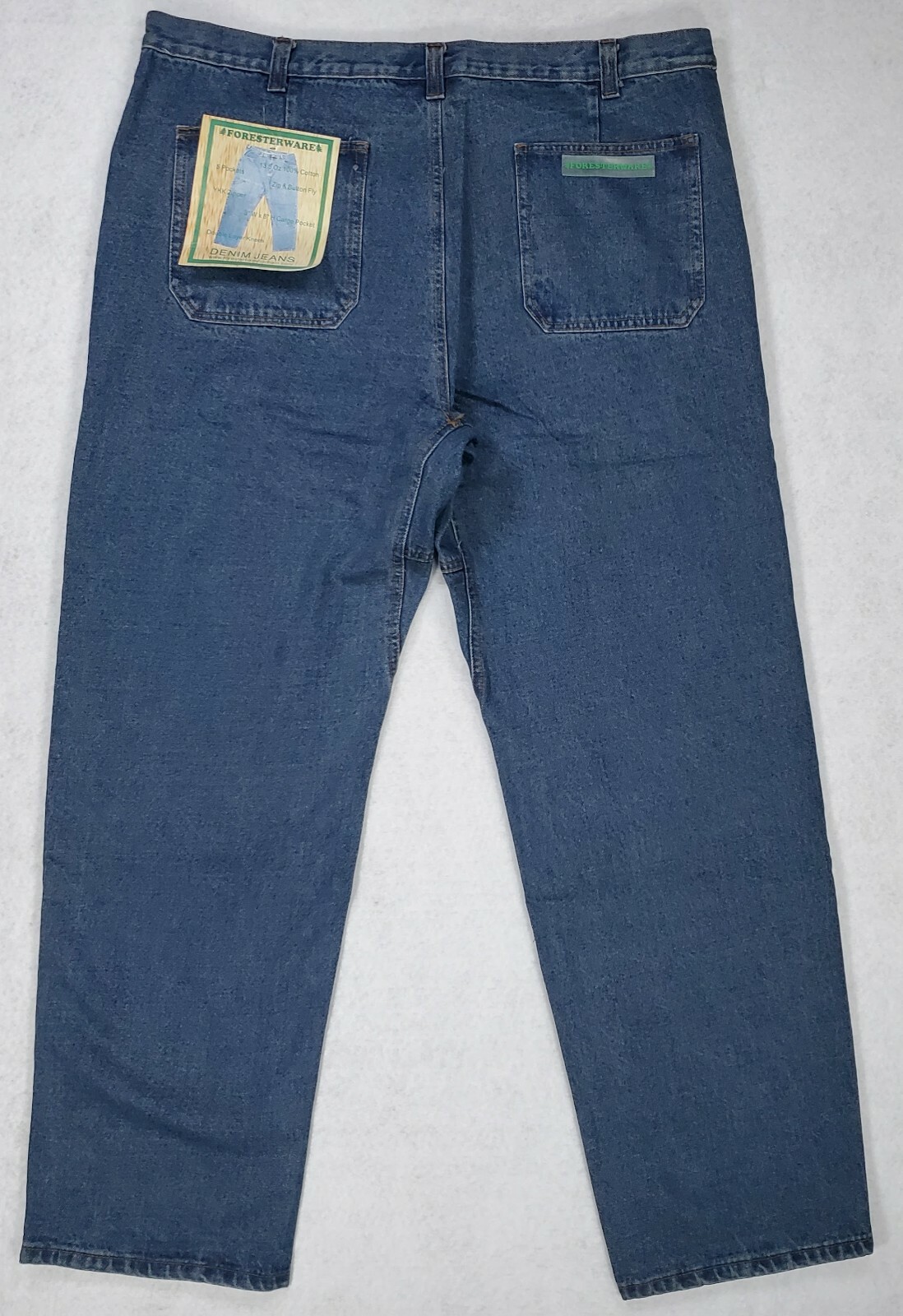 Foresterware Men's Size 42 x 32 Double-Knee Blue Jeans Chainsaw Pants ...