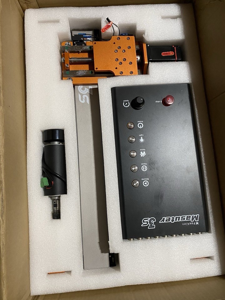 FoxAlien Masuter 3S CNC Router Machine with NEMA 23 Closed-Loop Stepper ...