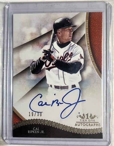 Cal Ripken Jr. 2017 Topps Tier One Autograph /30 #T1A-CR | eBay