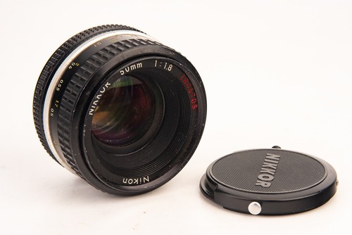 Nikon Nikkor 50mm f/1.8 Ai Red Serial Number Prime Long Nose Lens with ...