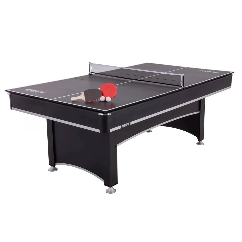 7-Foot 2-in-1 Conversion top Pool Table Ping Pong Table Set | eBay