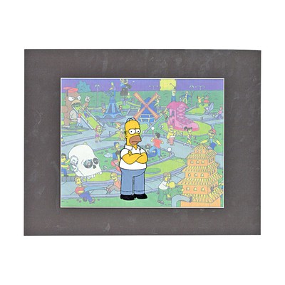 Homer Simpson Over Mini Golf Sketch | eBay