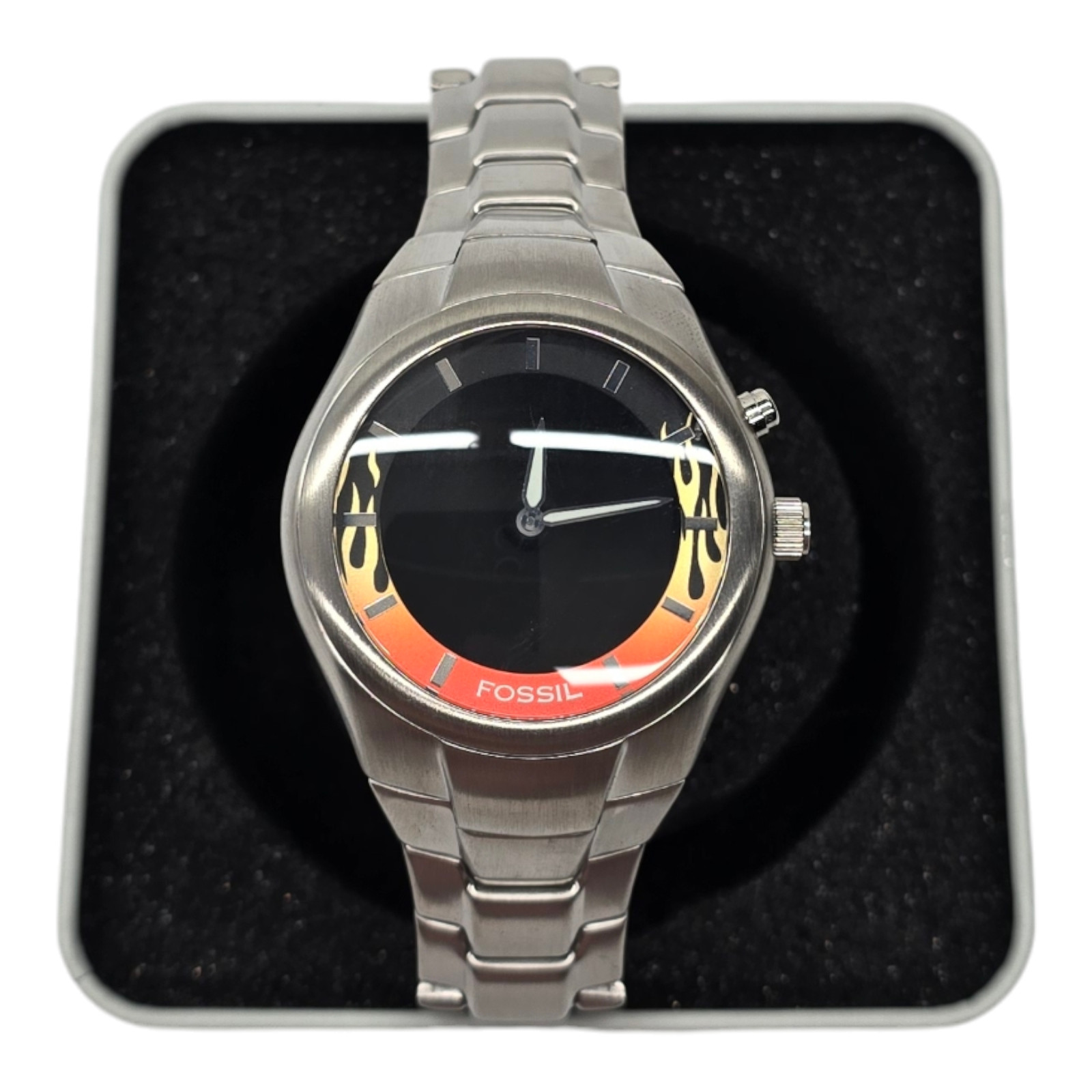 Fossil JR-8115 Big Tic Red Flame Dial Animated Watch … - Gem