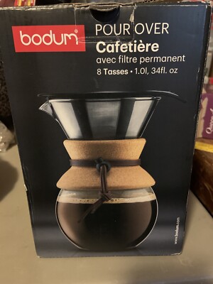 Bodum Pour Over 8 Cup Coffee Maker Mesh Filter 34 Fl. Oz 1.0liter Perm ...