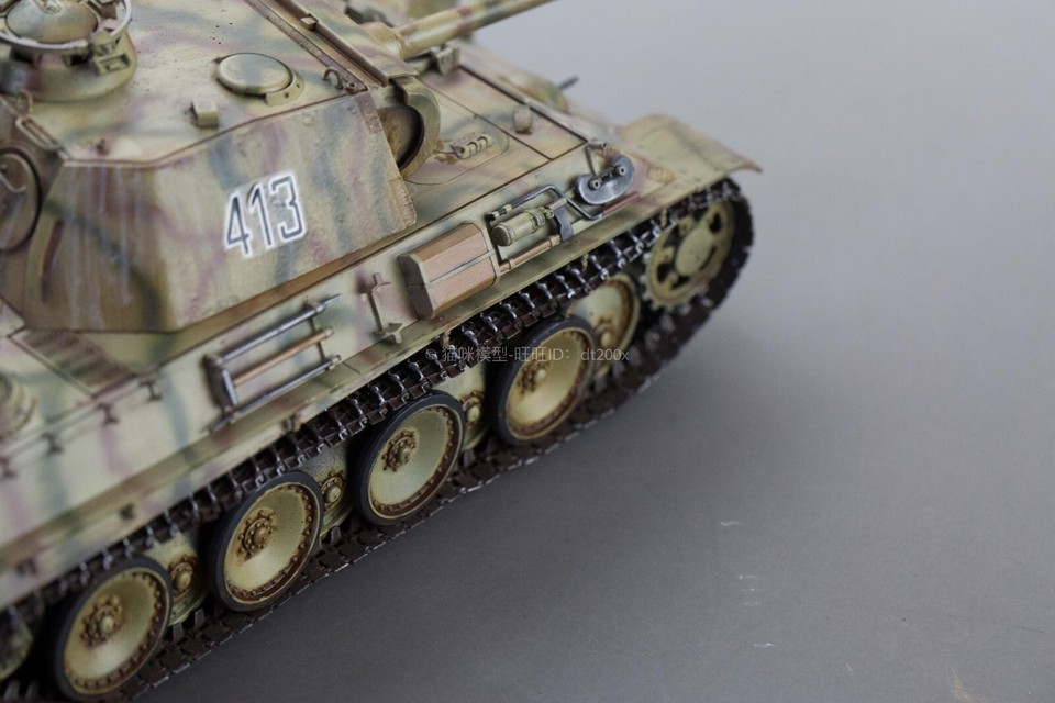 #1408 Pro Built 1/35 WWII German Panther D Tank Model metal barrel ...