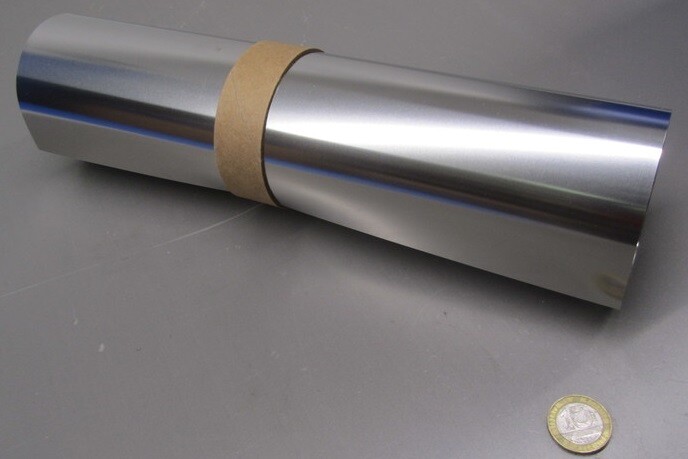 18-8 Stainless Steel Sheet, Full Hard, .002" x 12" x 100", 1 Piece | eBay