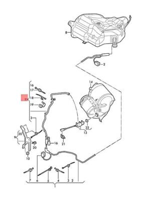 Genuine AUDI A6 Avant Metering Line For Reducing Agent Injector ...