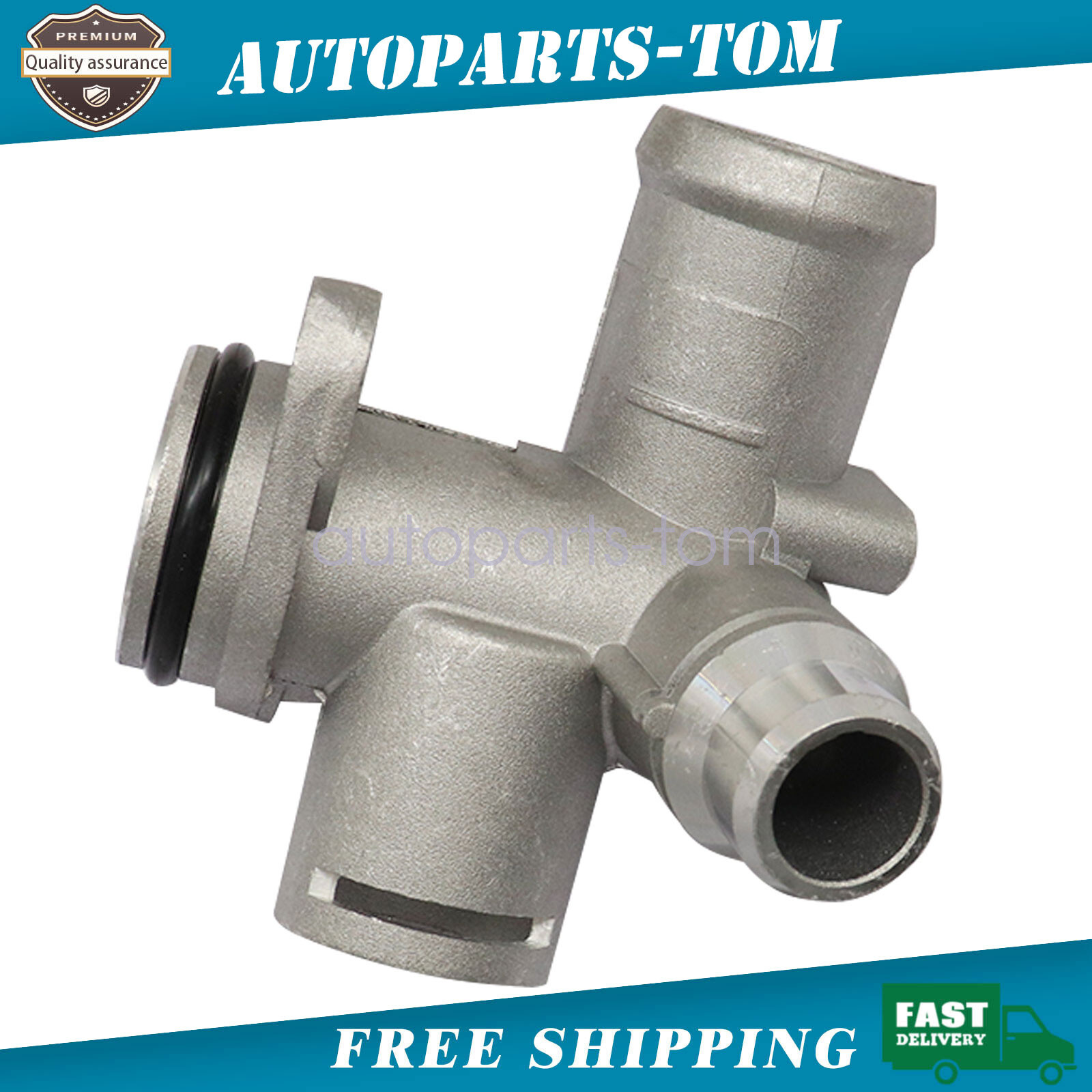 Engine Coolant Flange Water Pipe For AUDI A4 Quattro 2.0L 06D121133A ...