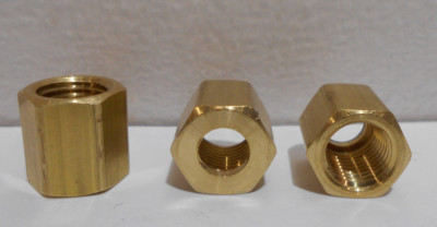 Lot of 20 New Dixon 1440307N Brass 1/4" Specialty Flare Threaded Nuts ...