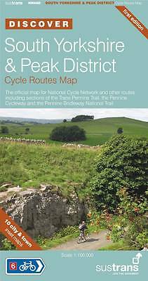 South Yorkshire & Peak District Cycle Routes Map by Sustrans (Sheet map ...