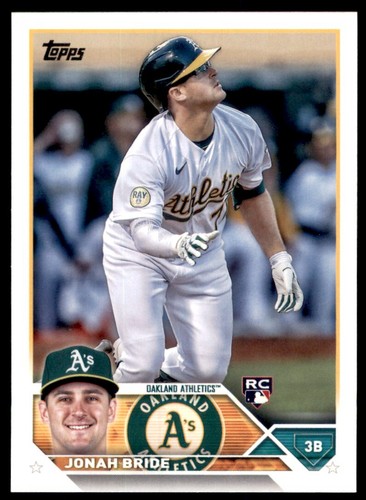 Jonah Bride 2023 Topps Series 1 Rookie Card RC #95 Oakland Athletics | eBay