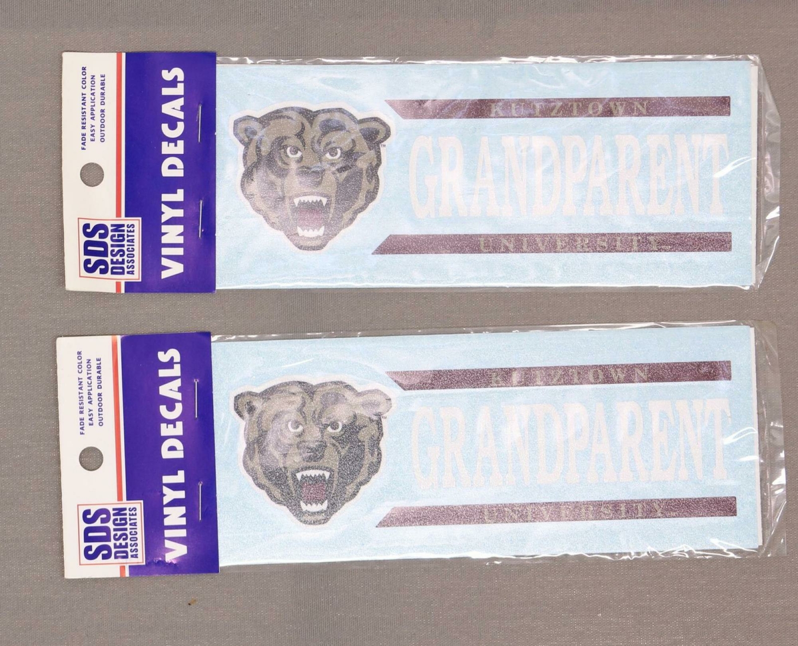 SDS Design Associates LOT OF 2 Kutztown University Grandparent Vinyl ...