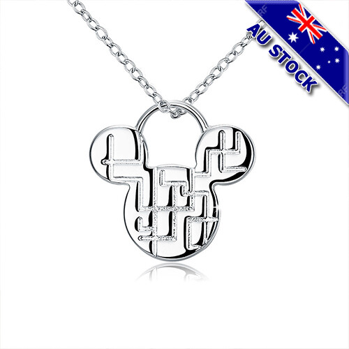 Wholesale Lovely 925 Sterling Silver Filled Mickey Mouse Pendant Chain ...