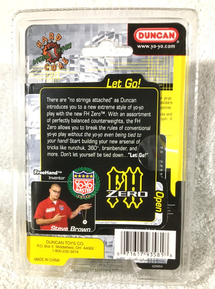 DUNCAN FH ZERO Freehand YoYo - Clear - New in Package | eBay