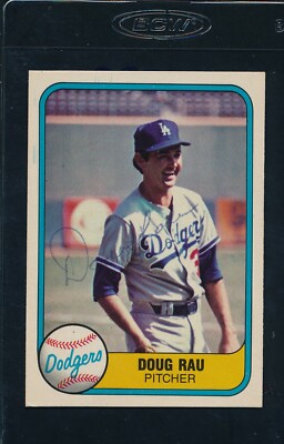 1981 Fleer #133 Doug Rau Dodgers Signed Auto *45832 | eBay