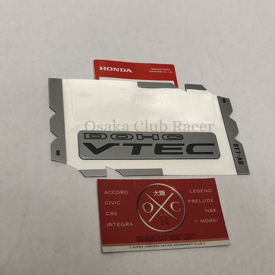 OEM 94-01 Acura Integra DOHC VTEC Emblem Rear Badge JDM USDM Rare GS-R ...