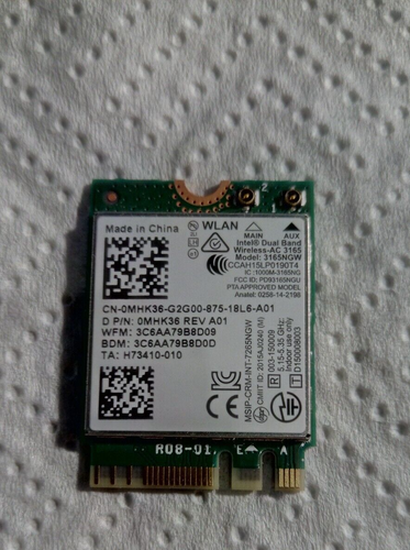 Dell Inspiron 7559 WIFI Wireless WLAN Board Card 0MHK36 | eBay UK