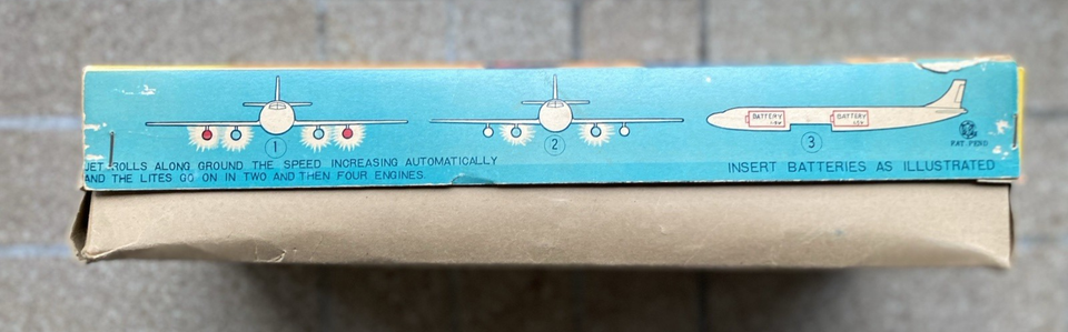 VINTAGE BATTERY OPERATED 12 1/2" US AIR FORCE STRATO-JET AIRPLANE WITH ...