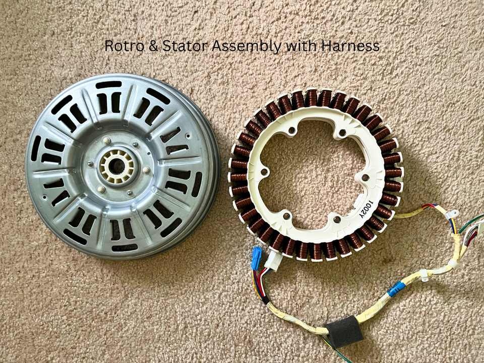 Motor Assembly for LG WM3470HWA Washing Machine, Rotor & Stator ...