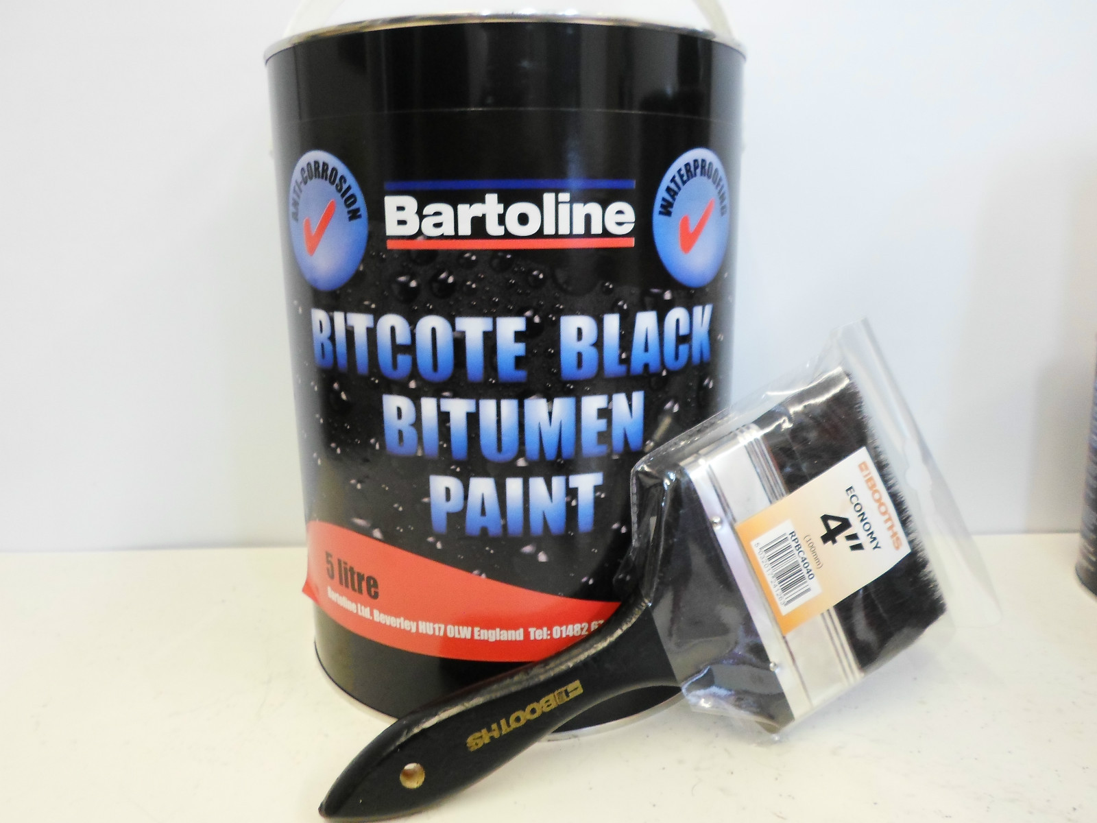 5 L Bartoline Bitcote Black Waterproofing Bitumen Paint 5L Litre - 1 x ...