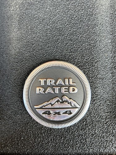 JEEP TRAIL RATED 4X4 EMBLEM LIBERTY OEM METAL | eBay