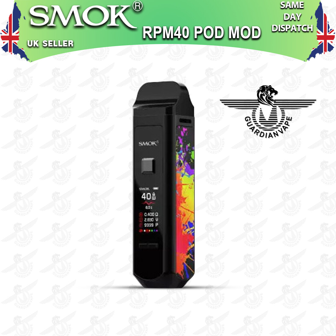 SMOK RPM40 Mod Vape Kit E-Cig Vape Pod Authentic | Same Day Dispatch UK ...