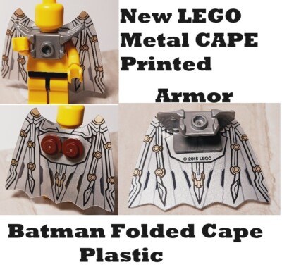 New LEGO Batman Cape Robe Wings Folded Printed Plastic Armor Landed ...