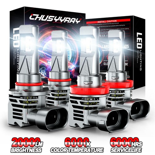 For Acura MDX 2004-2006 6000K Combo LED Headlights + Light Bulbs ...