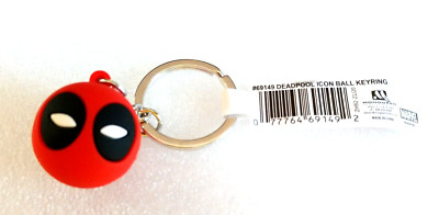 Marvel Comics Deadpool Head Soft Key Chain New NOS | eBay
