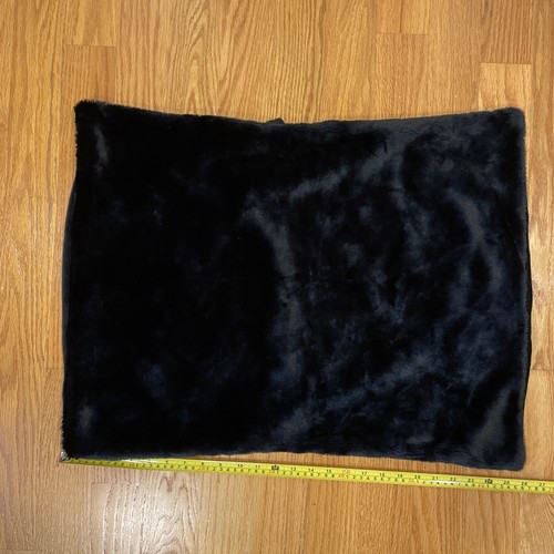 Faux fake FUR pillow Case Cover sham standard black 20x 26” Plush ...