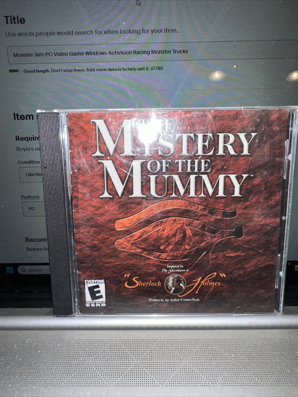 Sherlock Holmes: The Mystery of the Mummy PC Computer Game CD | eBay
