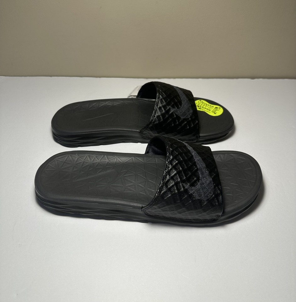 Nike Benassi Solarsoft Men's Size 8 Slides Sandals Black Anthracite ...