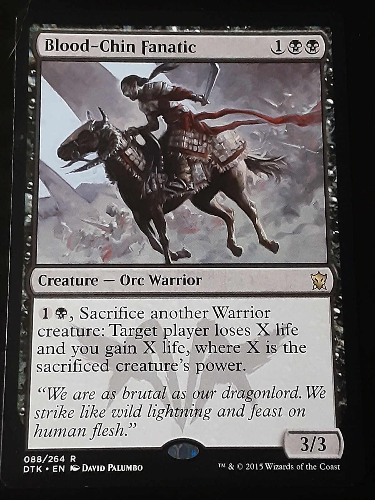 Blood Chin Fanatic , Dragons of Tarkir , Light play , MTG, FREE ...