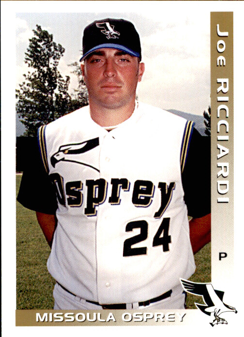 2000 Missoula Osprey Grandstand #23 Joe Ricciardi Tampa Florida FL ...