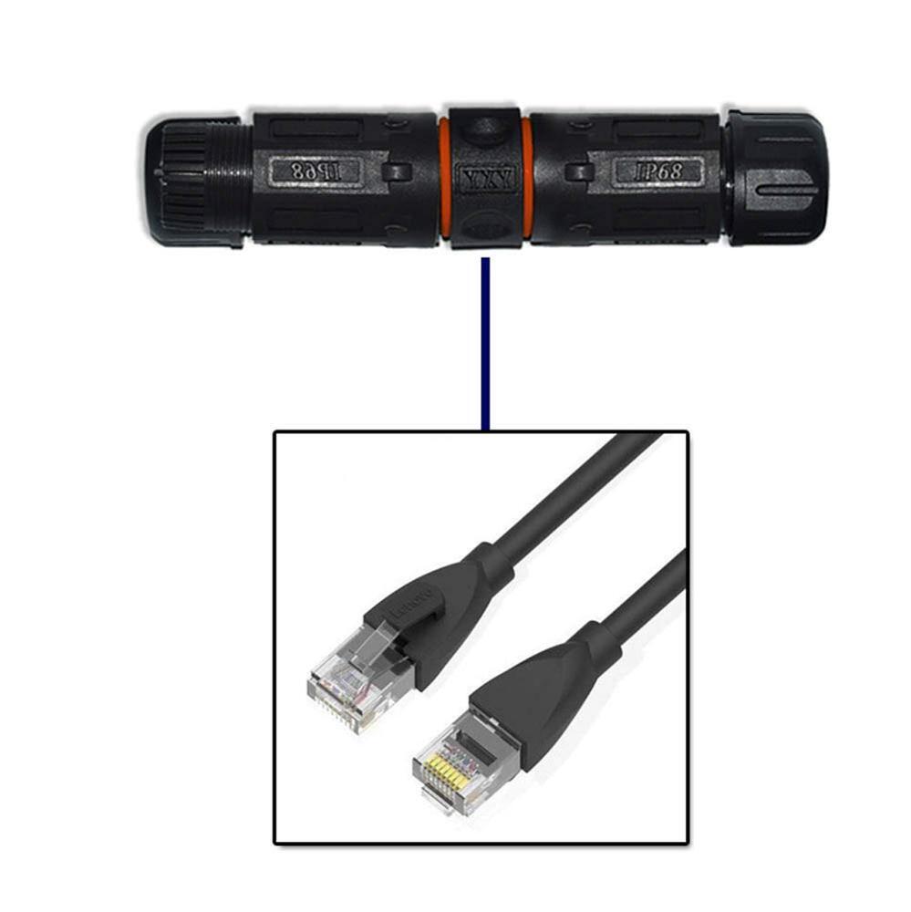 Set of 2 M20 RJ45 Waterproof Connector IP68 Ethernet LAN RJ-45 Network ...