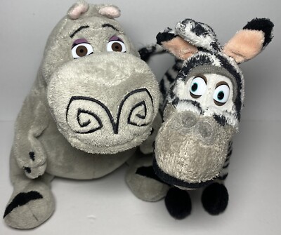 Madagascar Gloria Plush Zebra Hippo Hippopotamus Stuffed Animal Russ ...