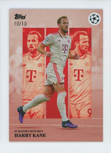 2024-25 Harry Kane Topps Simplicidad UEFA Red Foil FC Bayern Munich ...