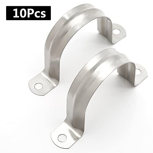 10 Pcs 2 Inch M50 U Bracket Pipe Clamps Two Hole Strap for Pipe Tube | eBay