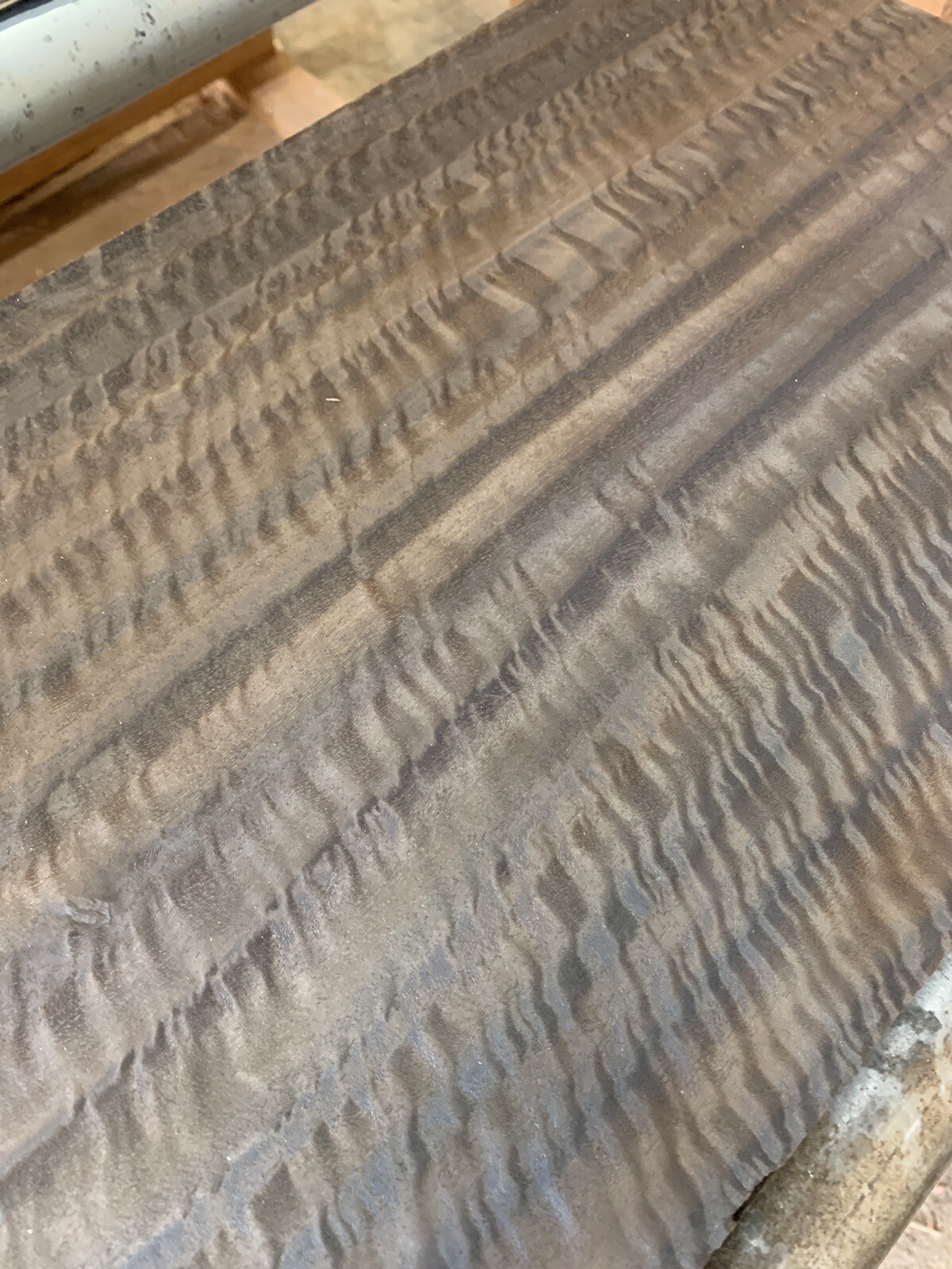 6 Pieces Wide Fumed Fiddleback Eucalyptus Consecutive Raw Veneer 24" x ...