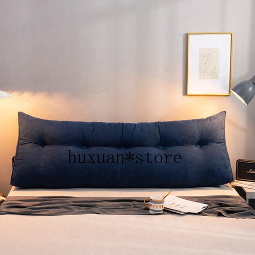 Nordic Bed Head Triangle Cushion Grain Wick Velvet Pillow Bed Sofa Bed ...