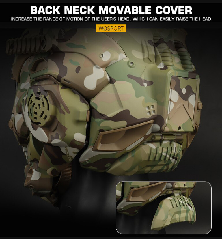 Tactical Assault Helmet Ii Built-In Headset with Mask Rail Anti-Fog ...