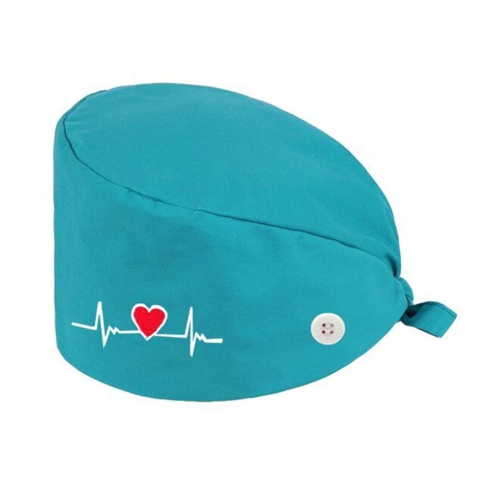 Cotton Doctor Work Hats Embroidered Lab Nursing Scrubs Cap Operating ...