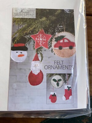 ANNIE’S Creative Woman FELT ORNAMENTS Art Craft Kit Of Month Club Xmas ...