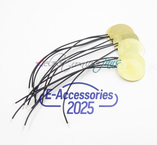 10PCS 18mm Piezo Elements Sounder Sensor Trigger Drum Disc + wire ...