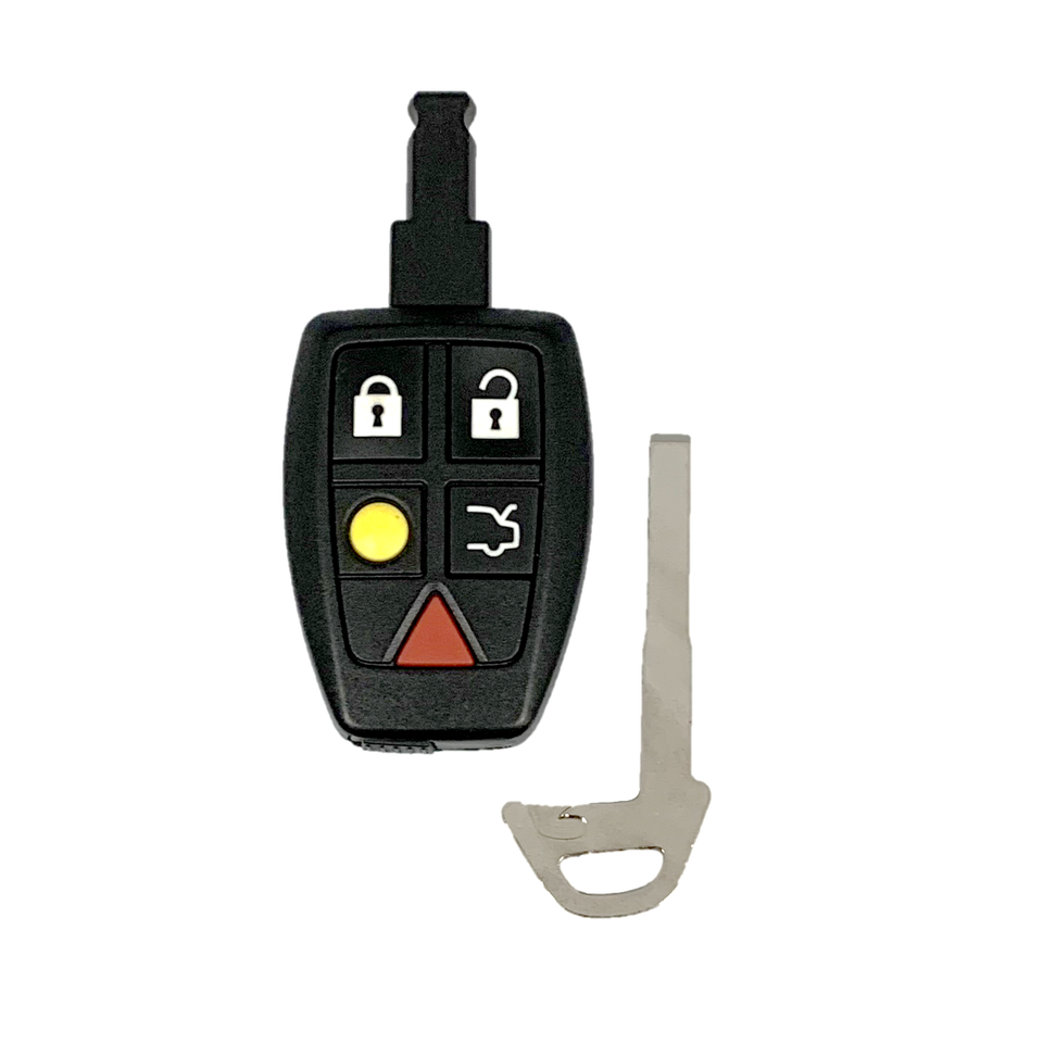 OEM VOLVO Keyless Remote Fob 5B + UNCUT Key For VOLVO - LTQV0315 (SHP ...