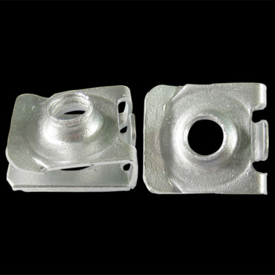 50 Metal Extruded U Nut Iron Foldover Nuts Car Clip Fastener 7/32 ...