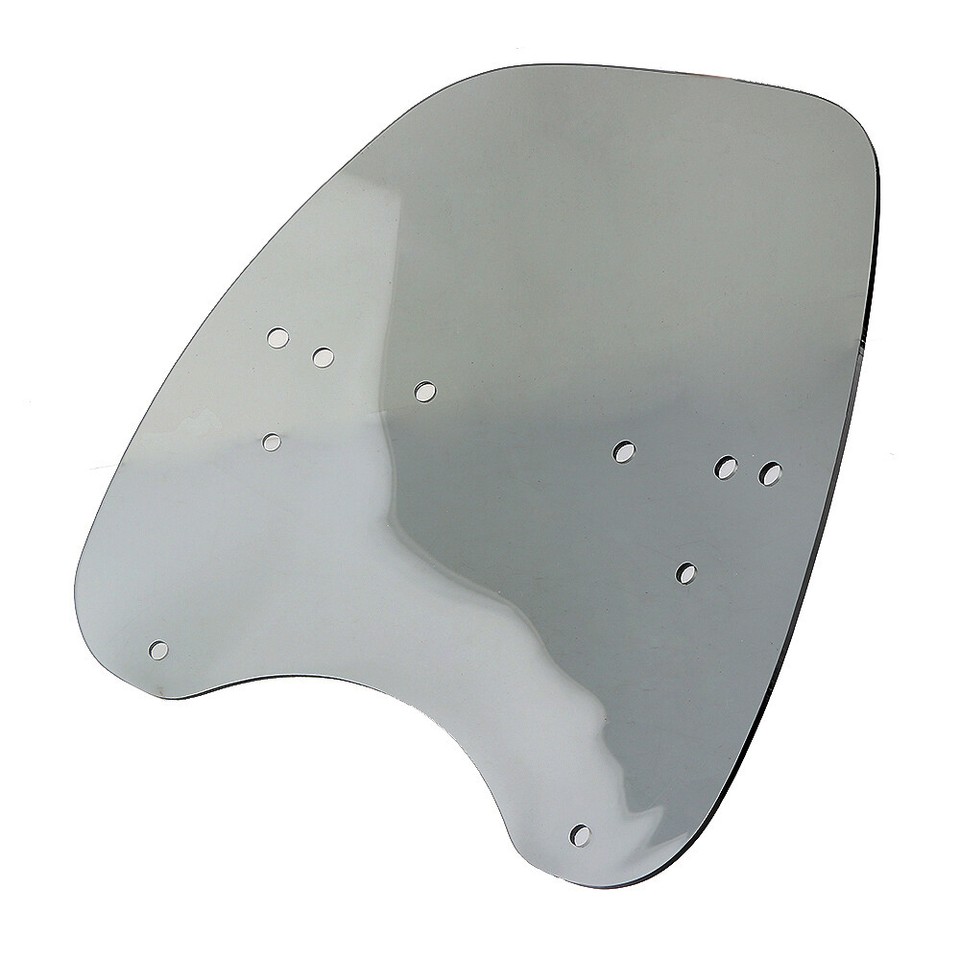 US Large Motorcycle Windshield Wind Screen Deflector bike Windscreen ...
