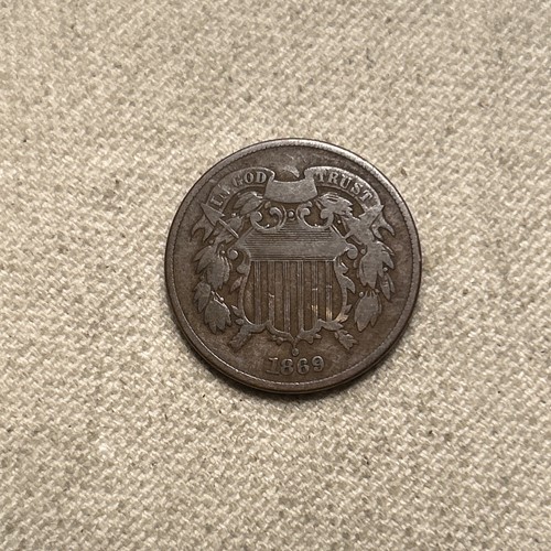 1869 2 Cent Piece Fine- Nice Type Set Coin | eBay