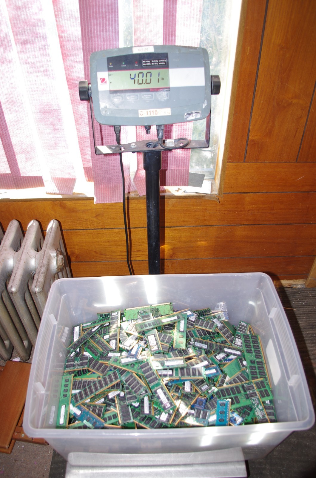 40 Pounds LOT Memory RAM Gold Scrap Recovery GOLD PINS ONLY NO METAL ...