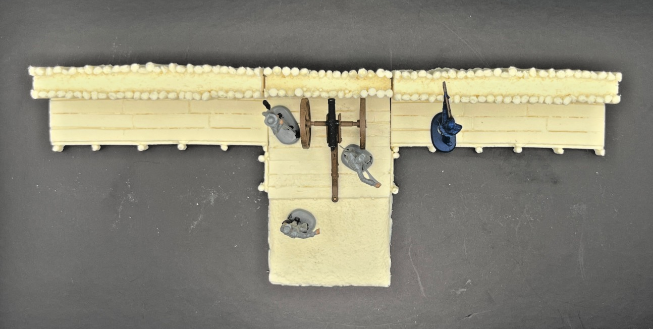 1/72 scale Alamo Style Palisade / Log Wall ACW AWI Napoleon Cast Resin ...